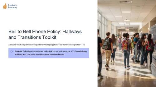 Bell To Bell Phone Policy Hallways And: Life Skills Lesson Real World ...