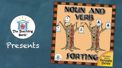 Halloween Noun and Verb Sorting Literacy Center by The Teaching Bank