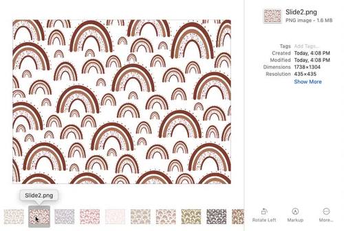 Boho Rainbow Digital Backgrounds | 3 Sizes by Teaching 5th in Nash