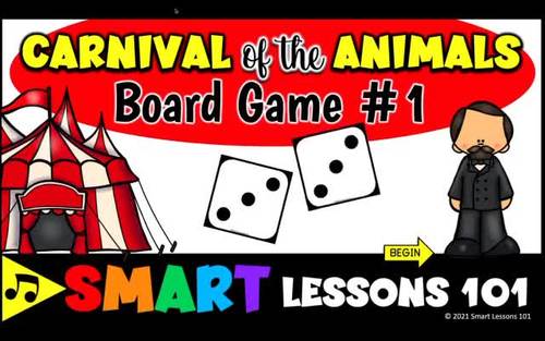 CARNIVAL of the ANIMALS BOARD GAME with AUDIO Powerpoint Music Game ...
