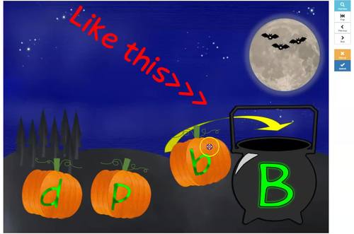 Halloween Alphabet Letter Match Lowercase to Uppercase by AlDee ELA