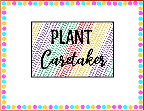 Printable Bright Classroom Jobs Posters, Classroom Jobs Cards, Name Tags