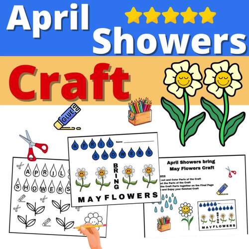 April Showers Craft Activity Resource and Bonus Activity Pages by ...