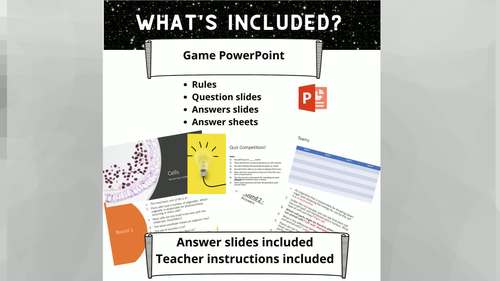 Cells Unit - Epic Quiz Revision Game Science Biology Activity | TPT