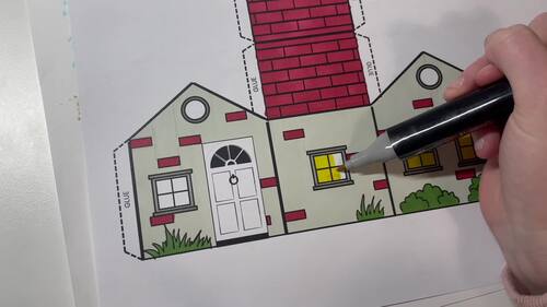 3D Colorable Paper City- Build a City by Beckie's Art Classroom | TPT