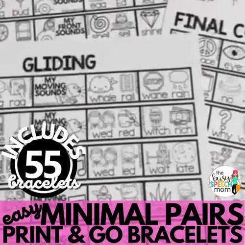 Minimal Pairs Speech Therapy Activities, NO PREP & KID FAVORITE | TPT