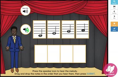 Music BOOM cards: What's That Solfege? DO-MI-SOL-LA (Key of C) Digital Game