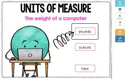 Choose the Most Reasonable Unit of Measure Boom Cards - Customary and ...