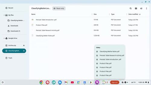 Classifying Matter Lesson. Physical Science by Secondary Science Society