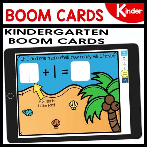 Adding 1 More Boom Cards Counting on Addition Kindergarten Math ...