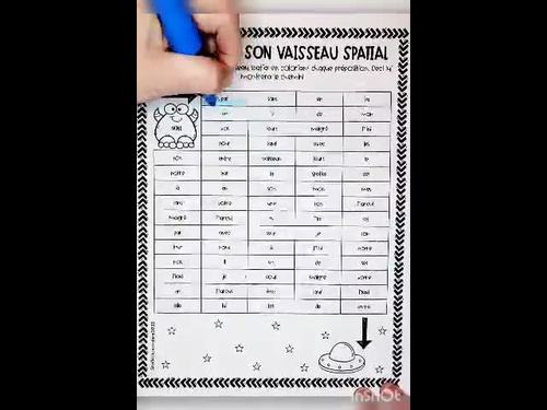 FRENCH Prepositions Worksheet Bundle - Les Prépositions en français