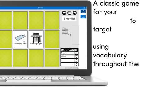 Memory Matching Game for Speech Therapy BOOM CARDS™ Seasonal BUNDLE