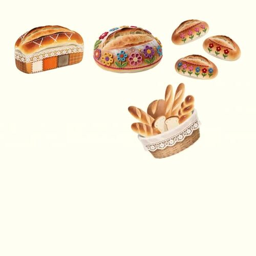 Harvest Bread and Bakery Embroidery Style Clipart – 15 PNGs | TPT