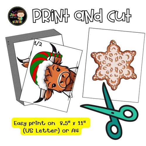 Christmas Highland Cow Bulletin Board Kit January Winter Door Decor ...