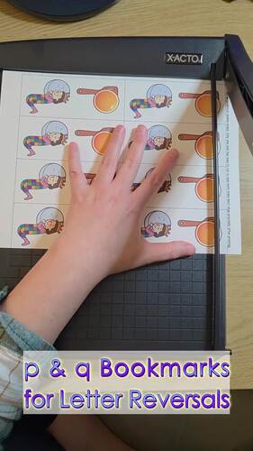 p & q Reversal Bookmarks - Flip the Pancake & Queen in a Quilt by My OG ...