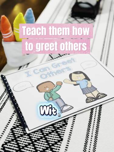 Greeting Others Social Story - Social Emotional Learning - SEL - Social ...
