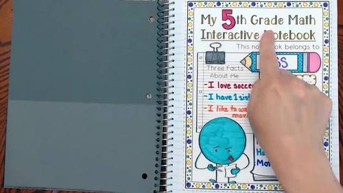 5th Grade Math Interactive Notebook with Guided Notes and Examples