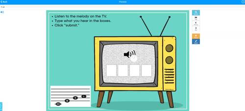 Music Distance Learning: Do-Mi-Sol-La Melodic Dictation - BOOM Cards