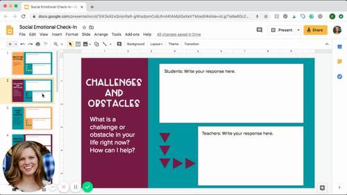 Social Emotional Check-In Interactive Notebook - Distance Learning ...