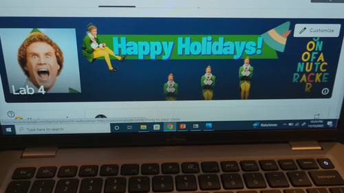 Buddy the Elf Animated Google Classroom Banner by Sarah's School