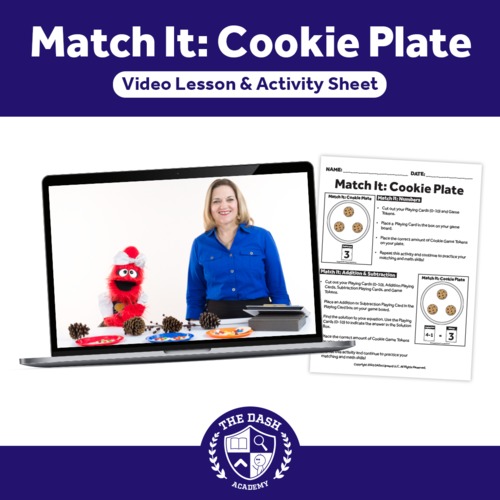 Match It: Cookie Plate [Great File Folder Game!] by DASH Upward | TPT