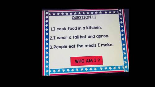 Who Am I? Community Helpers Game | patriot Day PowerPoint Guessing Cards