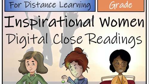 Inspirational Women Close Reading Activities | Digital & Print | 5th ...