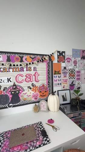 October Bulletin Board Bundle / Karma Is A Black Cat / Halloween ...