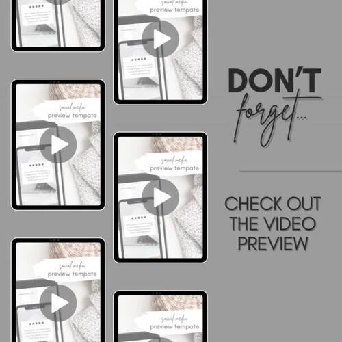 Editable Social Media Product Preview Templates TPT Sellers Teacher Authors