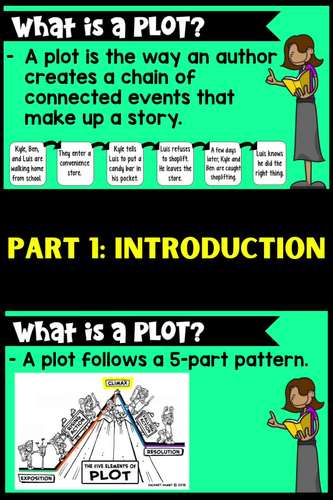 Plot Elements PowerPoint Lesson: Plot Diagram and Practice Passages