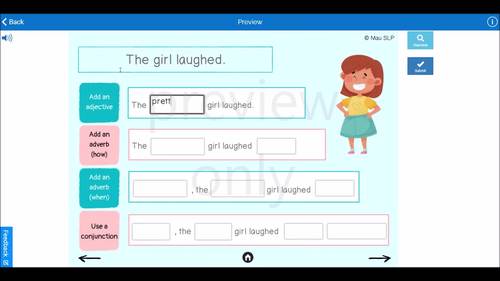 Sentence Expansion (Adjectives, Adverbs, Conjunctions) Boom Cards™ by ...