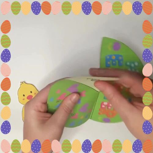 3D Easter Craft Printable for Kids | Fun Easter Bunny & Egg DIY Craft ...