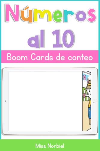 Conteo al 10 Boom Cards | Centros de matemáticas de Primavera by Miss ...