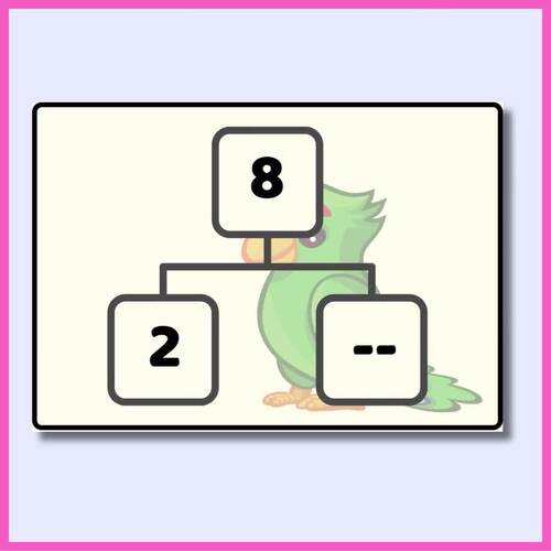 Colorful Number Bond Flash Cards to 20 | Addition & Subtraction Practice