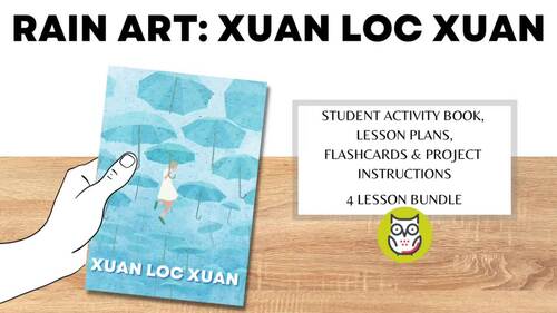 DIGITAL RAIN ART PROJECT, ACTIVITY BOOK & LESSON PLANS by Young Sages