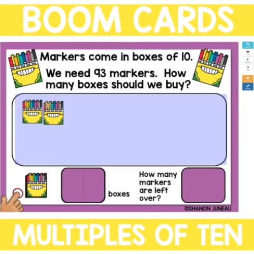 Multiples of Ten using Boom Cards by Shanon Juneau We are Better Together