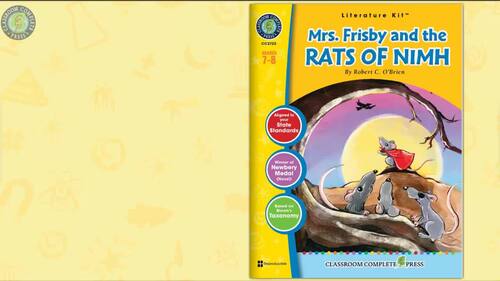 Mrs. Frisby and the Rats of NIMH - Literature Kit Gr. 7-8 | TPT