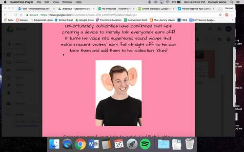 Online Breakout: Expository Text Structures and Persuasion by Hannah Brown