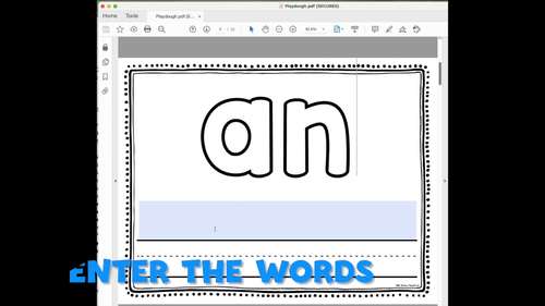 Playdough EDITABLE Word Mats Spelling Center Word Work Name Practice