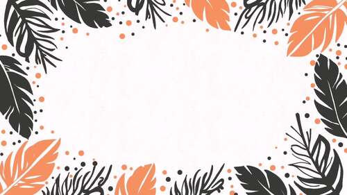 Hand-Drawn Leaves Frame Animated Background by PrintableBoutiStudio
