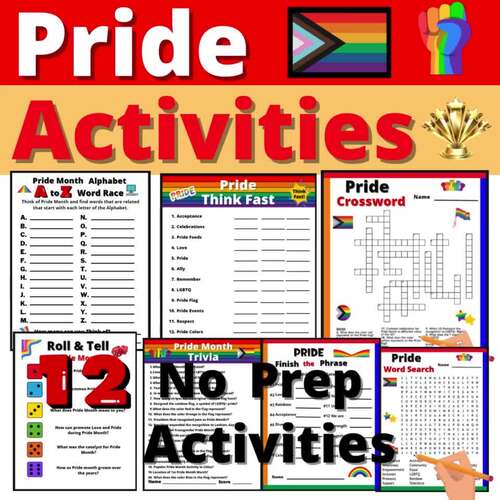 Pride Month Activity Packet Lessons Independent Work LGBTQ History