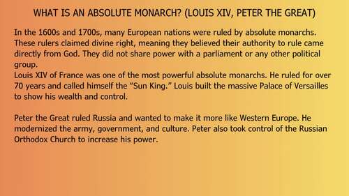 World History Unit 2: Conflict & Absolutism in Europe by The Authentic ...