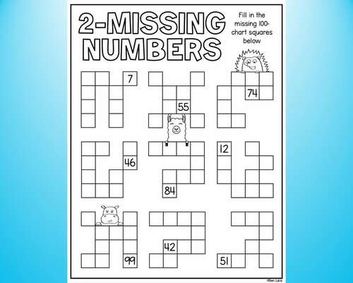 Place Value Worksheets with Hundred Chart Number Activities & 100 Squares