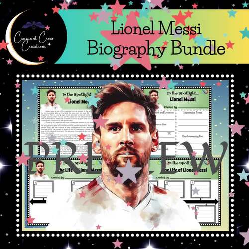 Lionel Messi Biography: Informational Text, Bio & Timeline Graphic ...