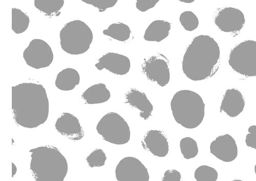 Printable Number Line 0 to 20 Desk Tags or Mini Posters in Black Polka Dots