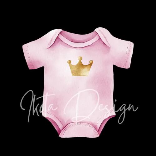 African-American Pink Baby Shower Clipart by Ikota Design | TPT