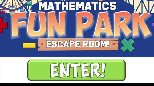 Boom Cards Math Escape Room | Fun Park | Counting money word problems