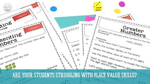 3rd Grade Place Value Unit PLUS GOOGLE SLIDES by Loving Math | TPT
