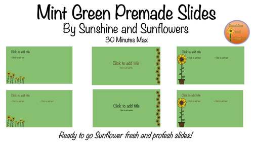 Editable Slides -Sunflowers Digital & Distance Learning | TpT