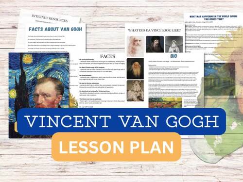 Vincent van Gogh | Art history lesson plan bundle by South Pacific Prints